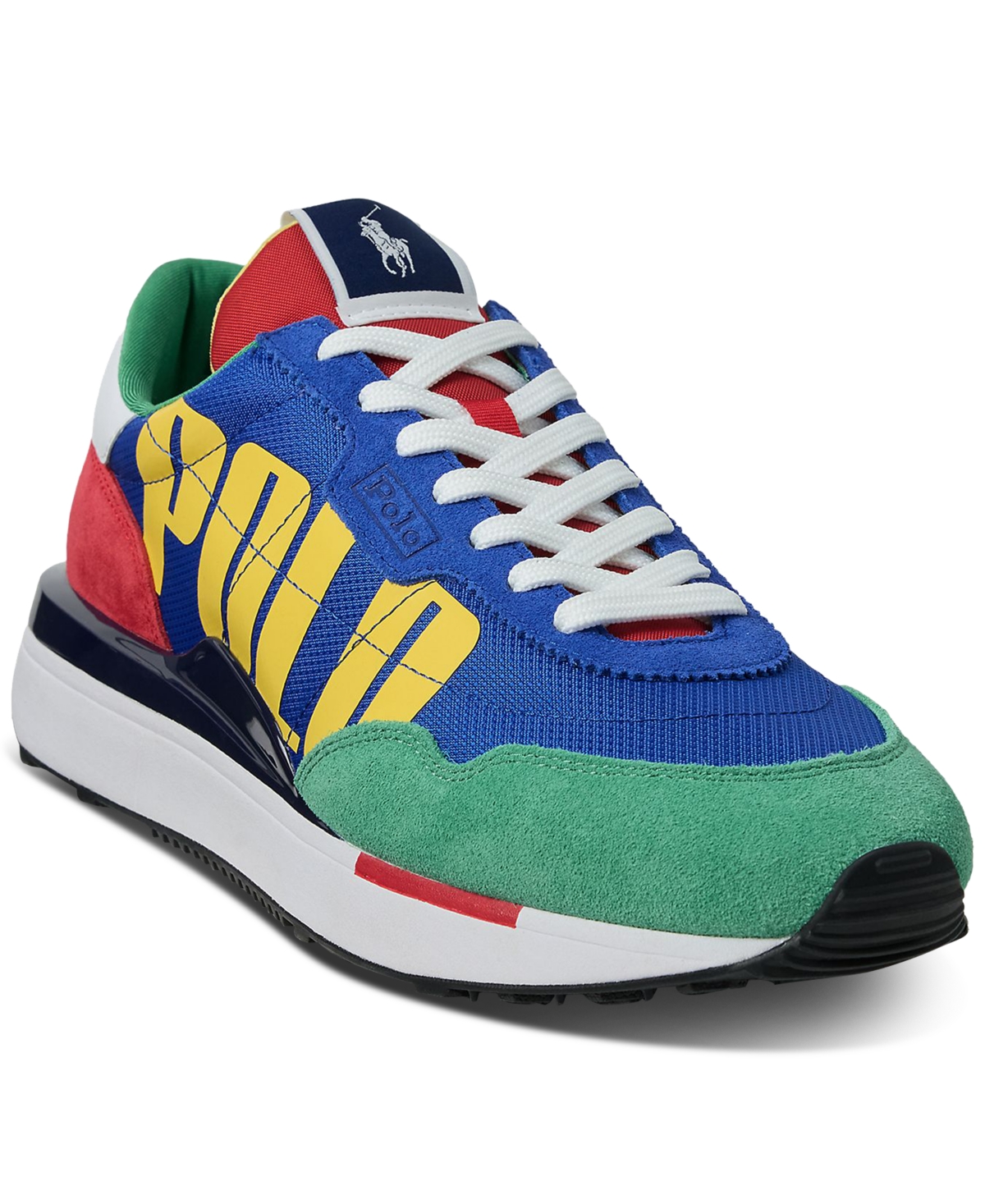 Click here for Polo Ralph Lauren Mens Train 89 Logo Suede & Oxfor... prices