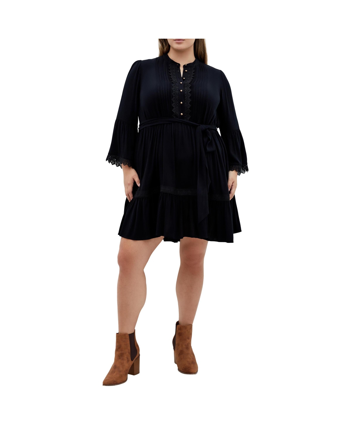 Click here for City Chic Plus Size Camille Dress - Black prices