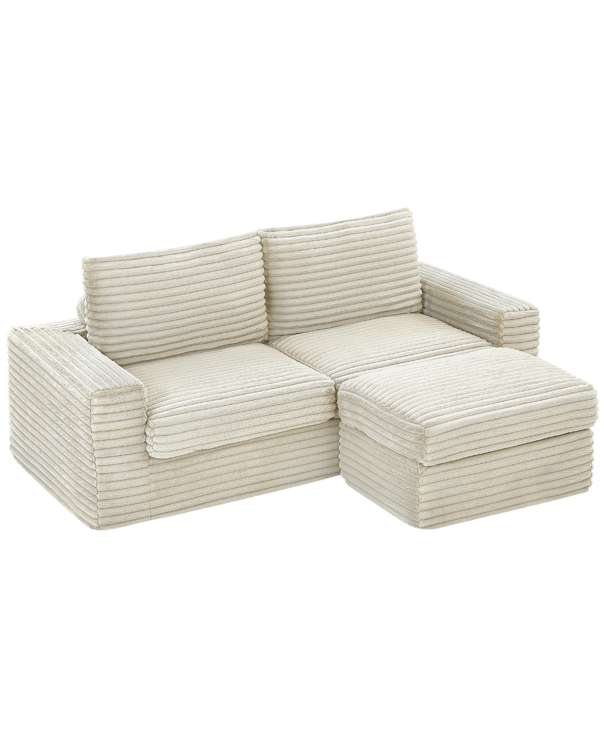 Click here for Luxurious Sectional Sofa Corduroy L-Shaped Couch w... prices