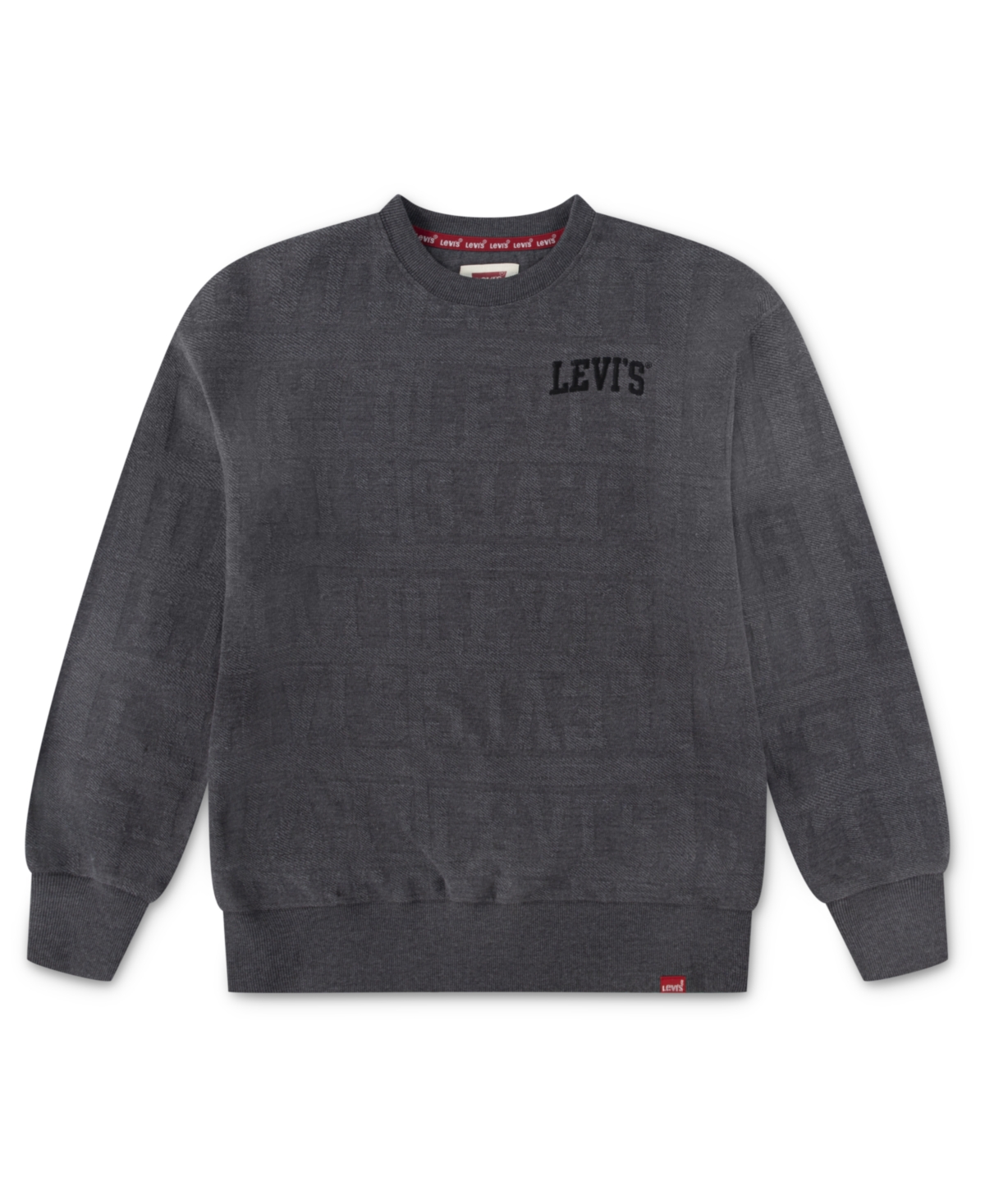 Click here for Levis Big Boys Branded Jacquard Crewneck Sweatshir... prices
