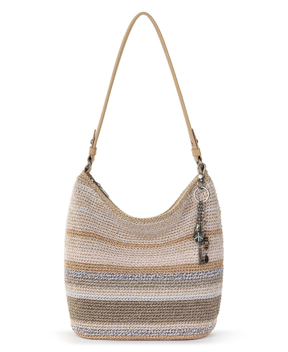 Click here for The Sak Sequoia Crochet Hobo - Sand Stripe prices