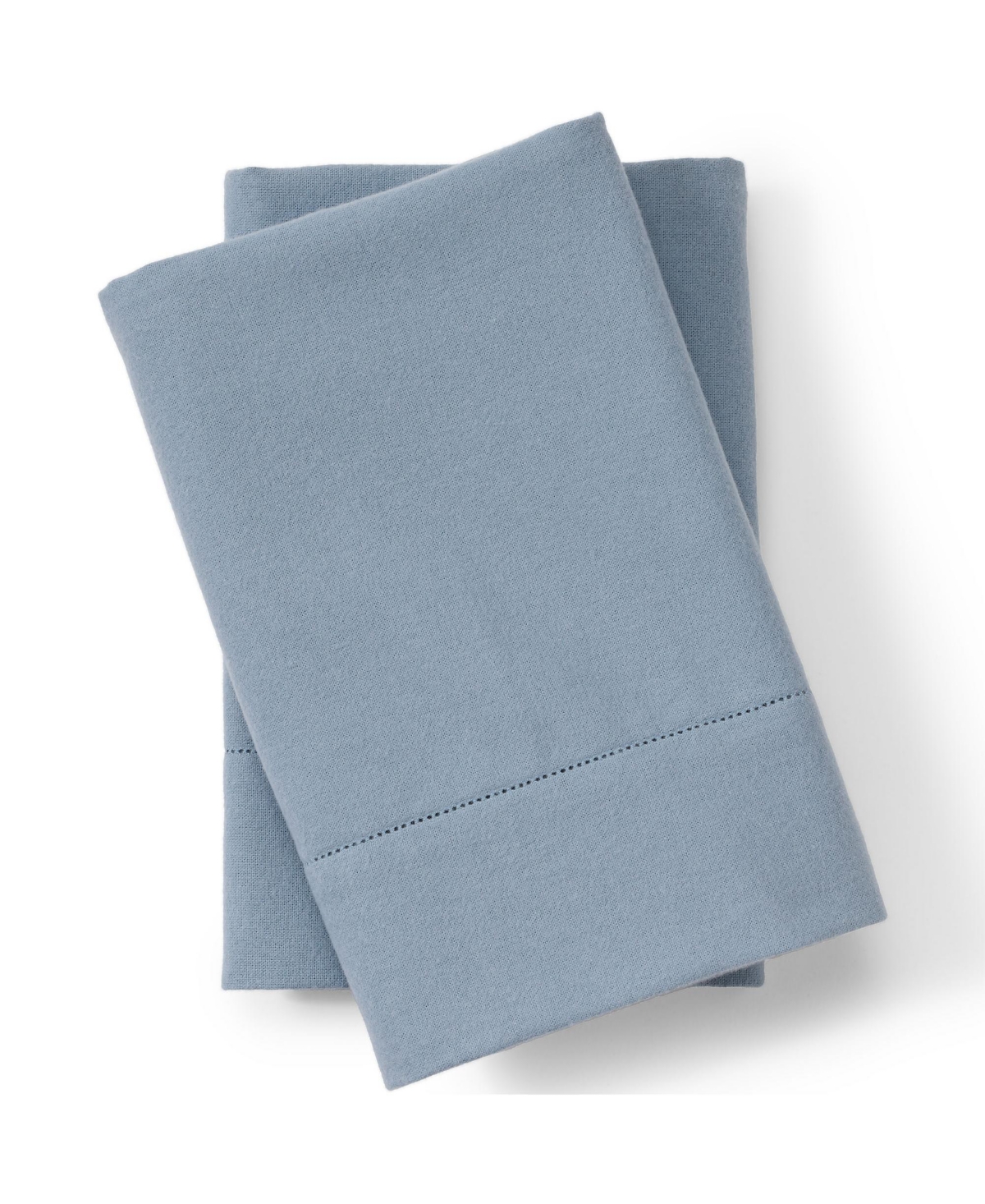 Click here for Lands End Luxe Flannel Pillowcases - Blue pewter prices