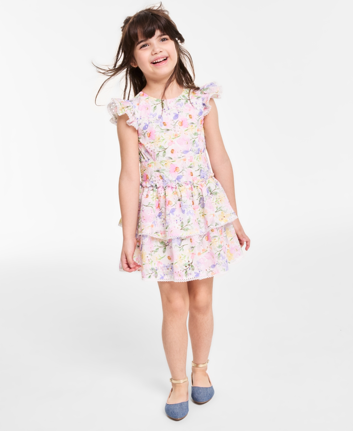Click here for Rare Editions Toddler and Little Girls Floral Eyel... prices