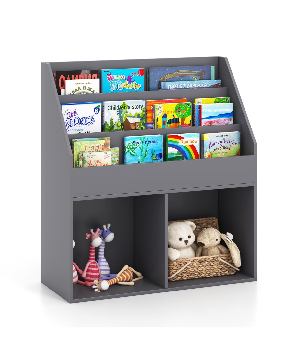 Click here for Gouun Kids Wooden Bookshelf Bookcase Children Toy... prices