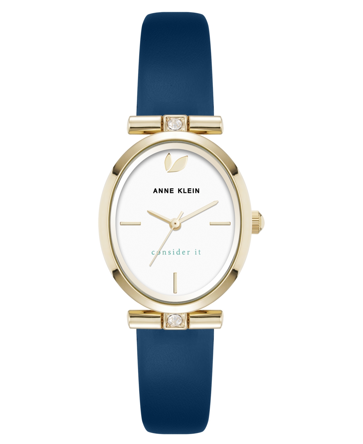 Click here for Anne Klein Womens Quartz Blue Leather and Gold-Ton... prices