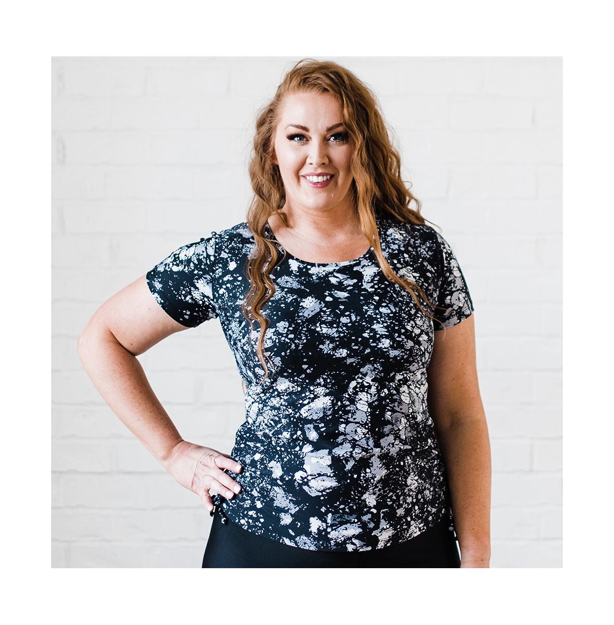 Click here for Calypsa Plus Size Adele Swim Top - Gray getaway prices