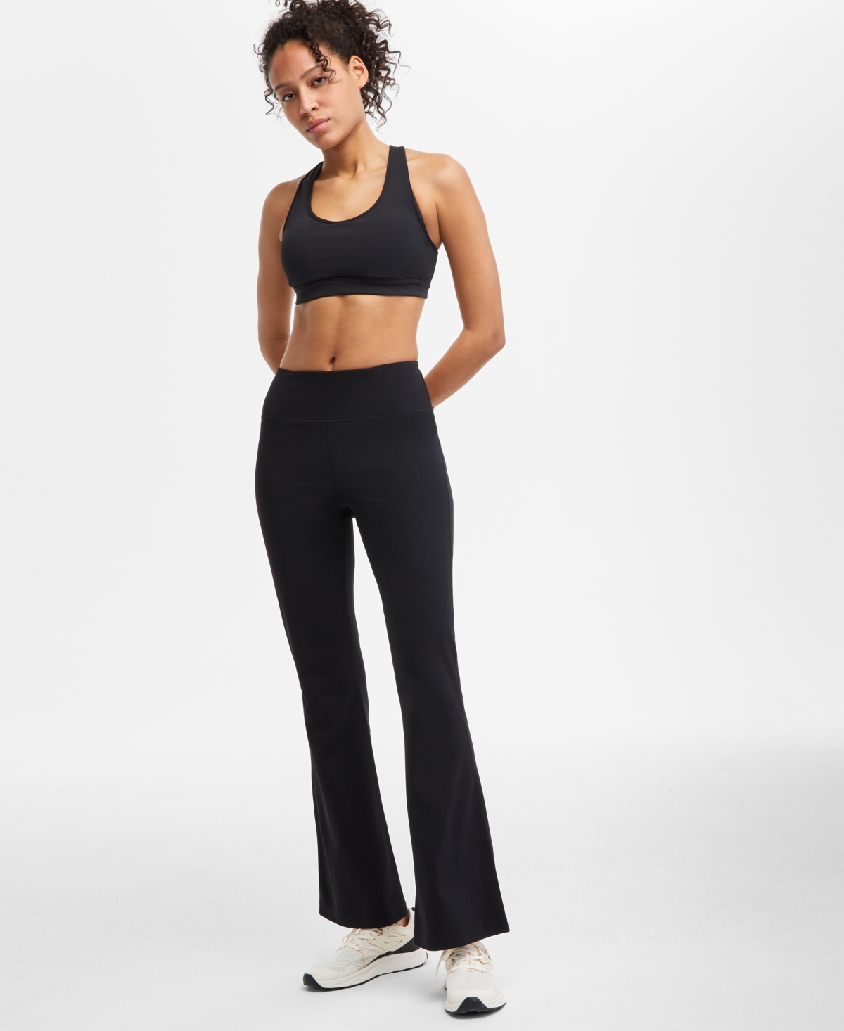 Click here for Id Ideology Womens Studio High Rise Flare Leggings... prices