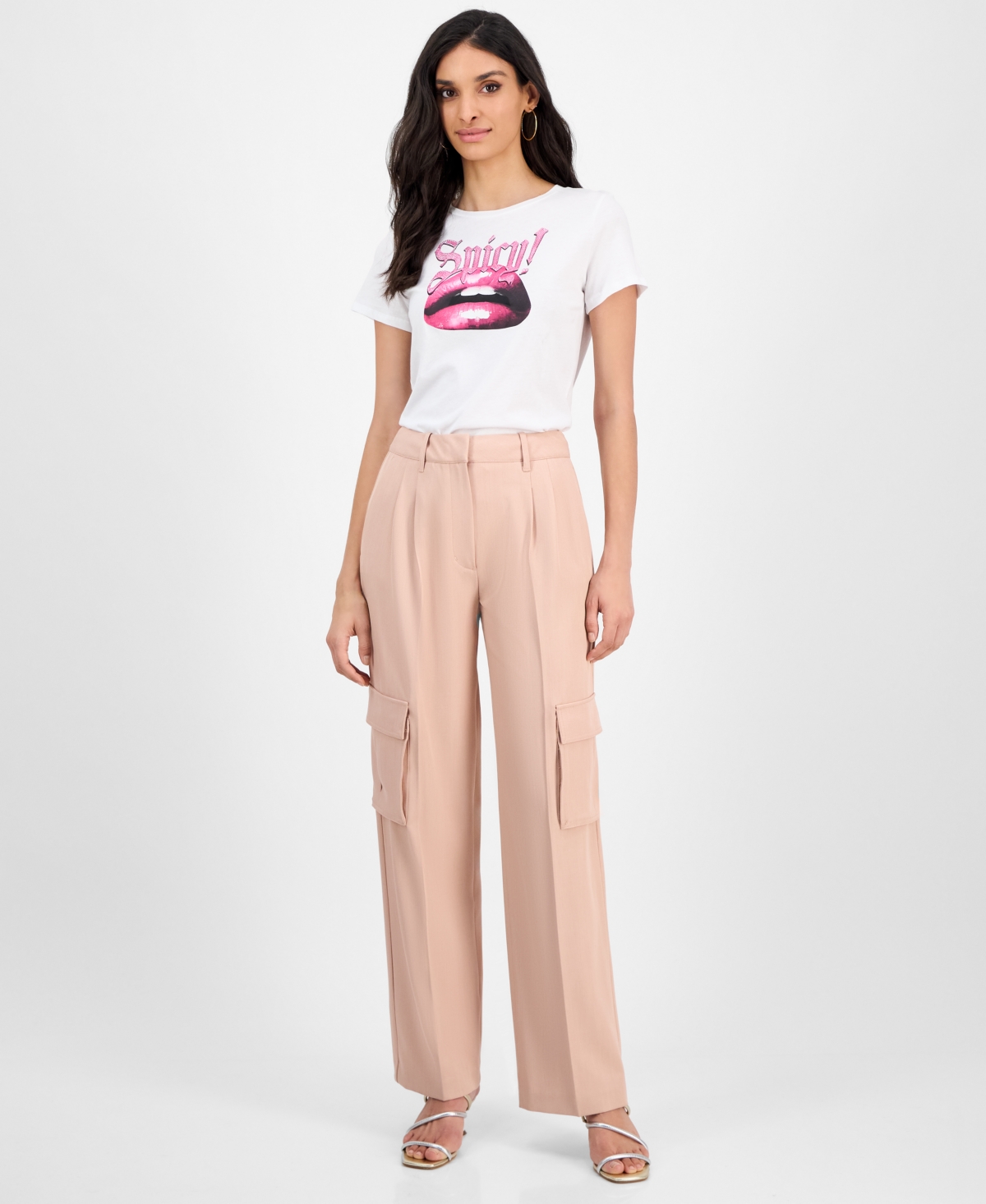 Click here for Guess Womens Matea High-Rise Perfect Cargo Pants -... prices