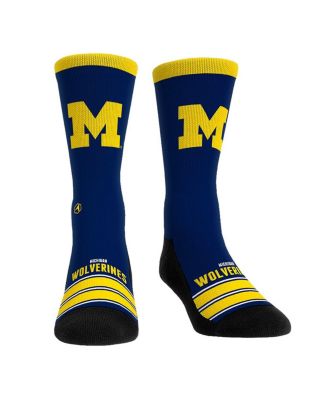 Rock Em' Men's and Women's Michigan Wolverines Gametime Stripe Crew ...