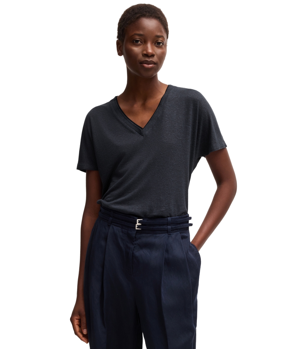 Click here for Boss by Hugo Boss Womens Double B Monogram V-Neck... prices