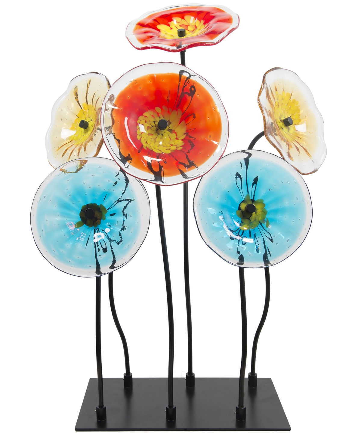 Click here for Dale Tiffany 32 Flower Garden Art Glass Sculpture... prices