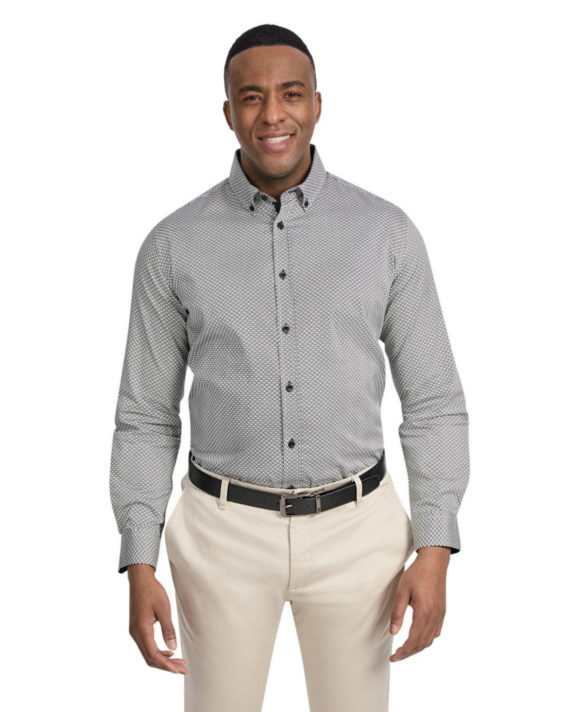 Click here for Johnny Bigg Mens Theo Print Shirt - Black prices