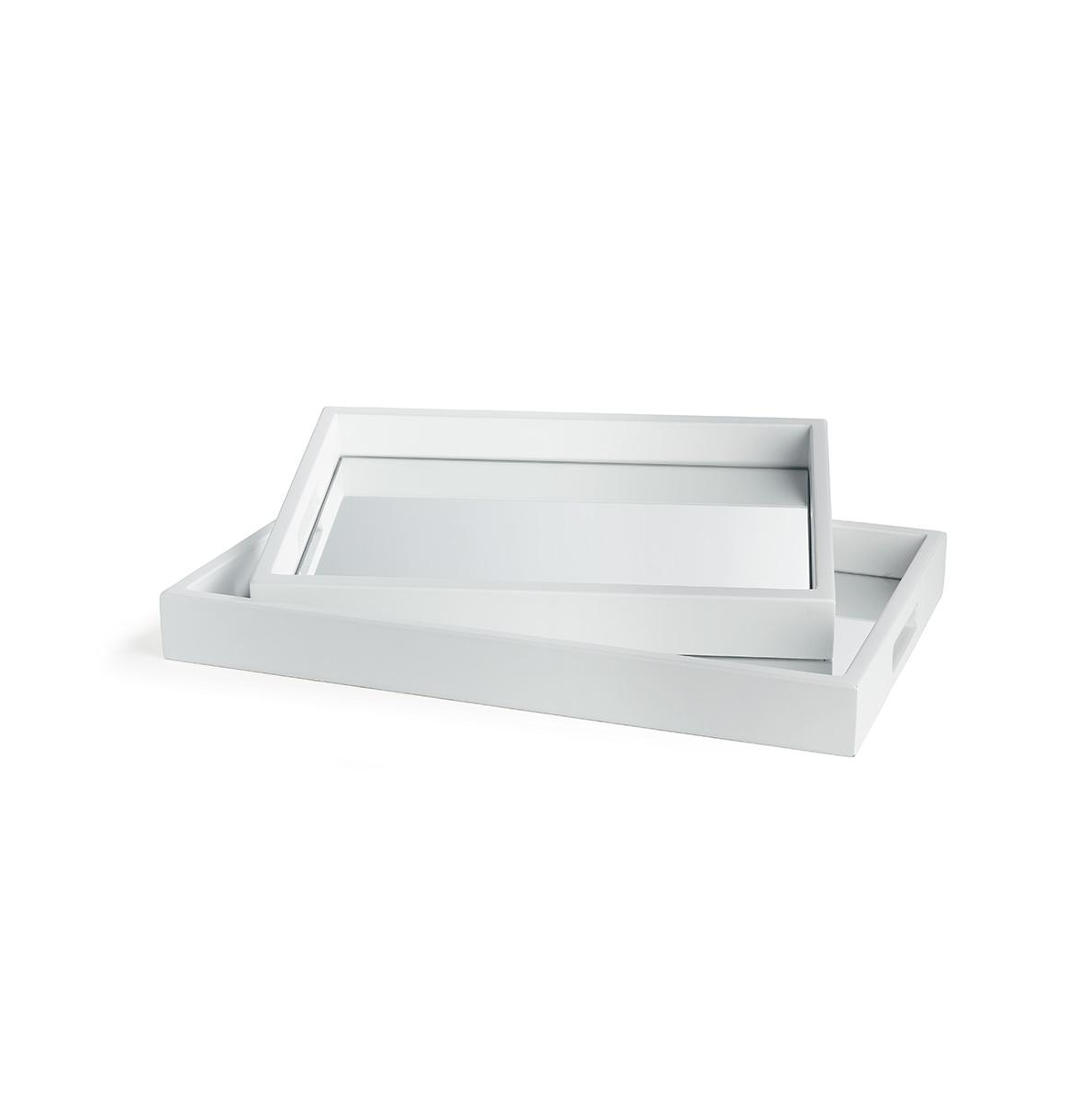 Click here for Malibu Mirrored Trays Set of 2 - White prices
