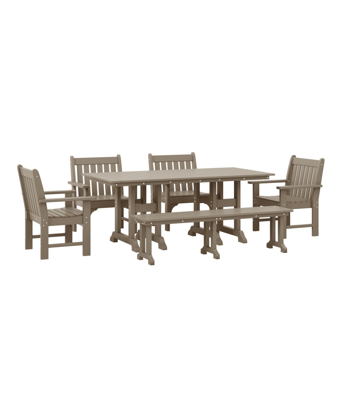 Click here for WestinTrends 6-Piece Hdpe Outdoor Rectangle Dining... prices