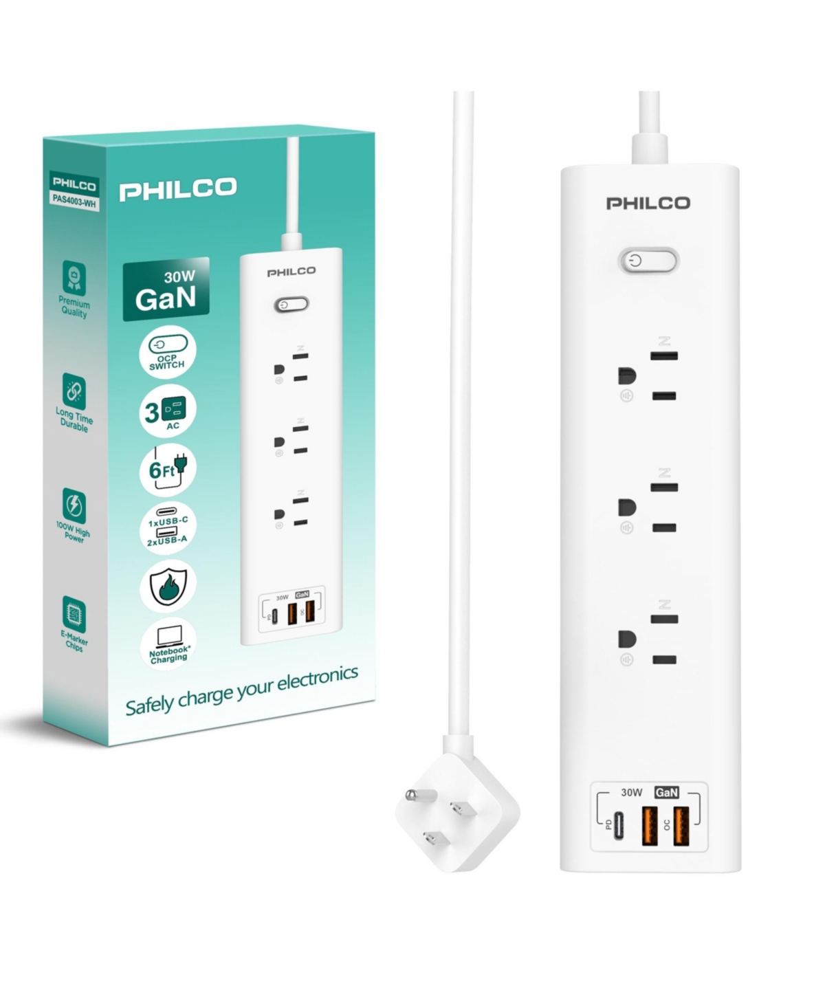 Click here for Philco 30W Wall Outlet  1.8 Meter Ac Plug  1 Usb-c... prices