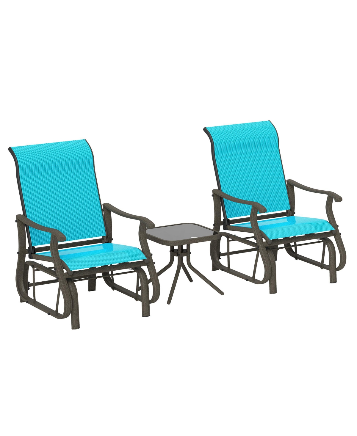Click here for Outsunny 3-Piece Outdoor Gliders Set with Steel Fr... prices