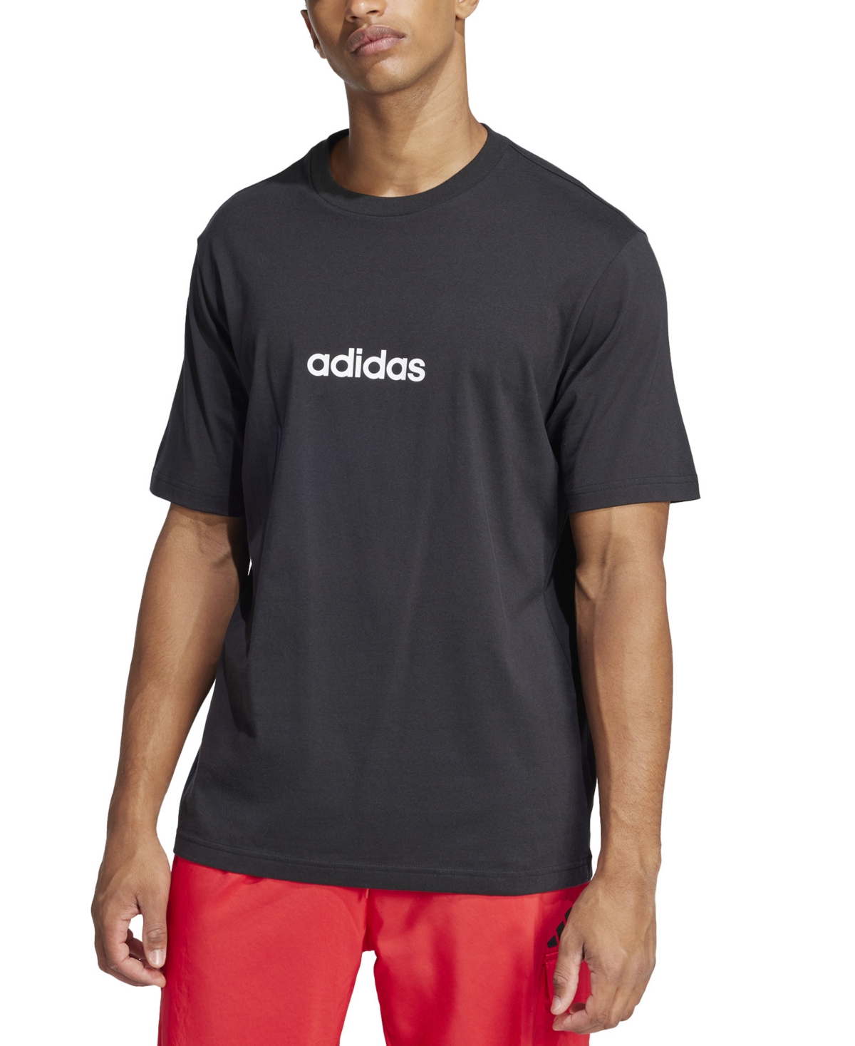 Click here for adidas Mens Essentials Regular-Fit Linear Logo Gra... prices