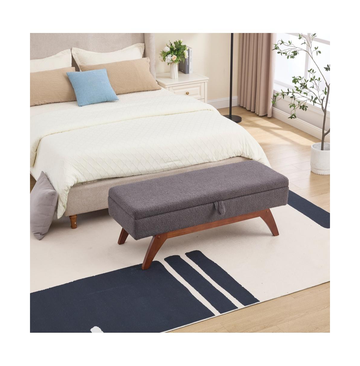 Click here for Teddy Storage Bench  Bed End Stool with Hidden Sto... prices