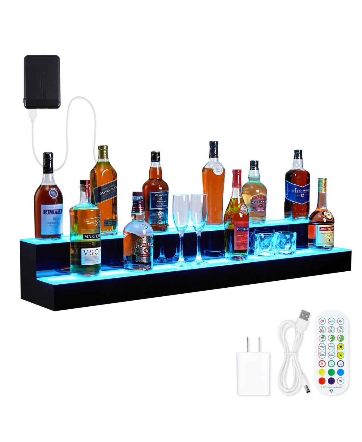 Click here for gaomon 48-Inch Led Acrylic Wine Display Rack - Rem... prices