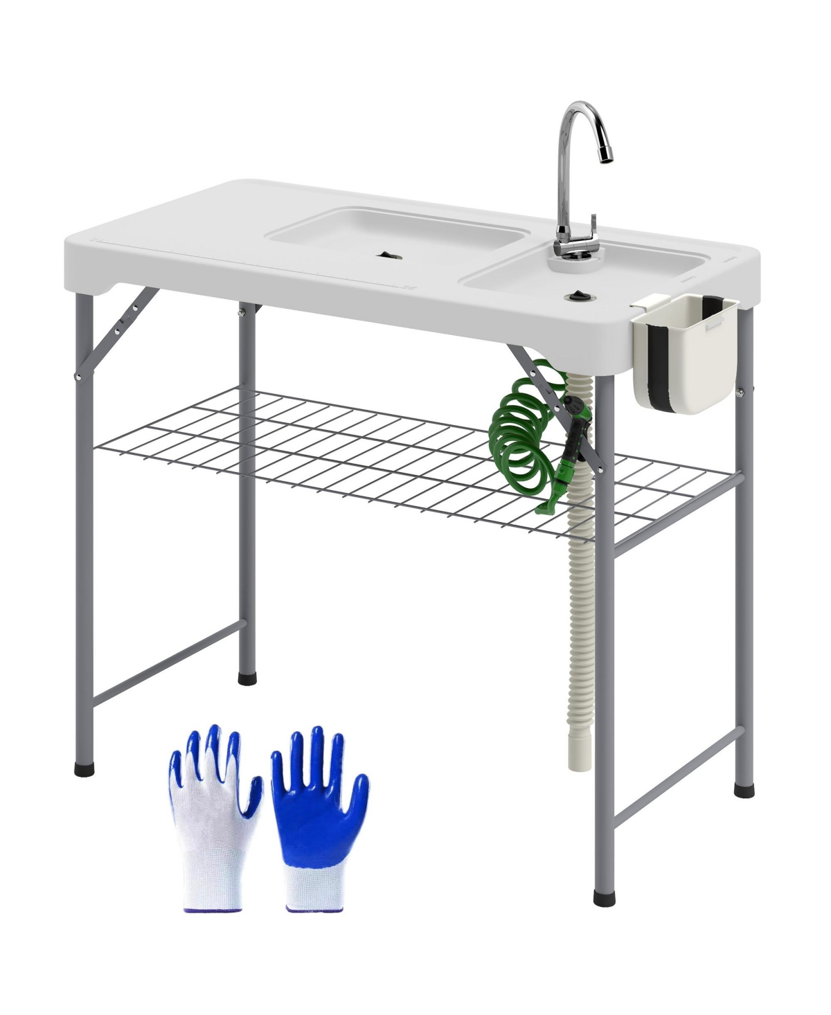 Click here for Outsunny Folding Fish Cleaning Table Camping Sink... prices