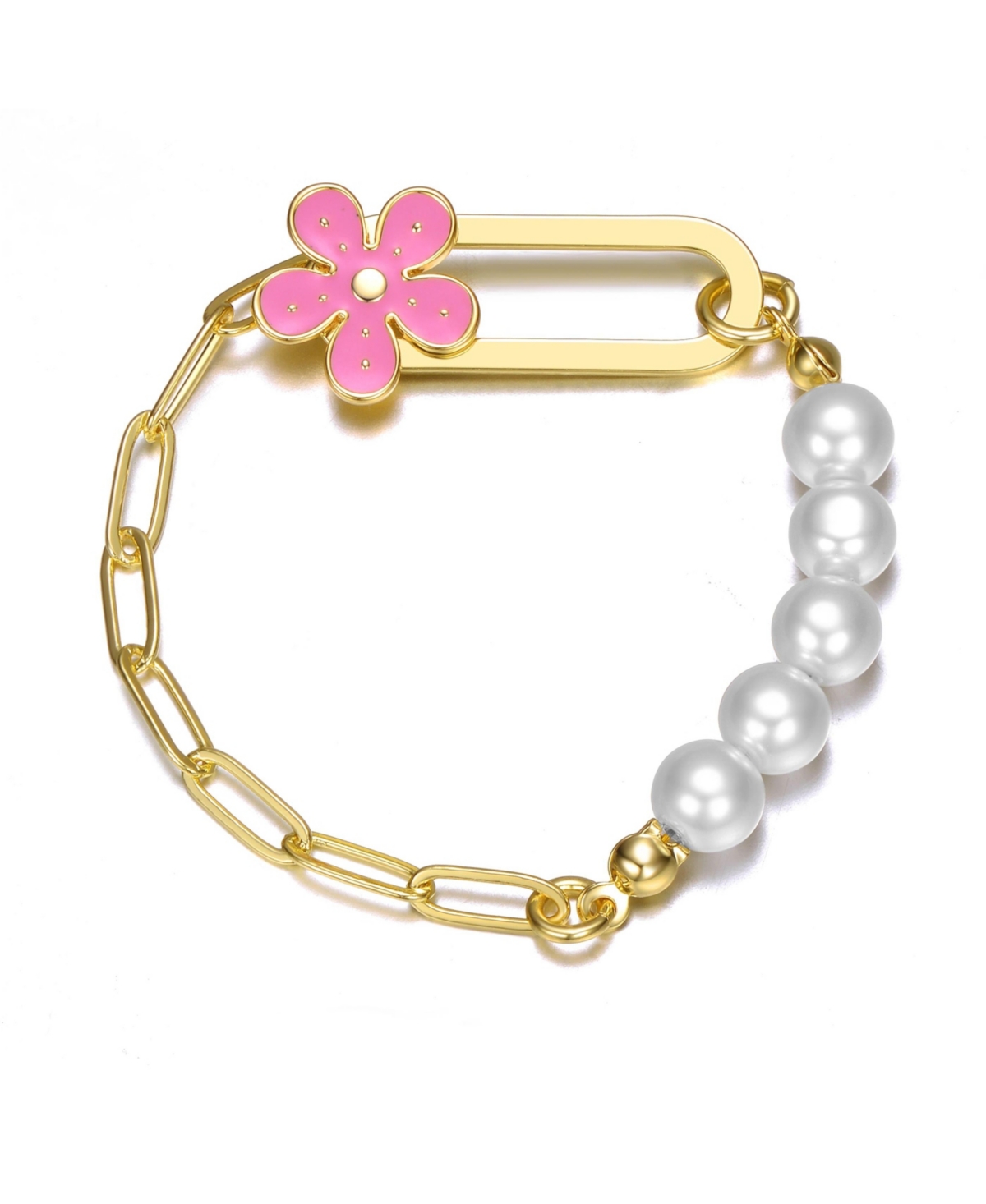 Click here for GiGiGirl 14K Gold Plated Bracelet with Pearls and... prices