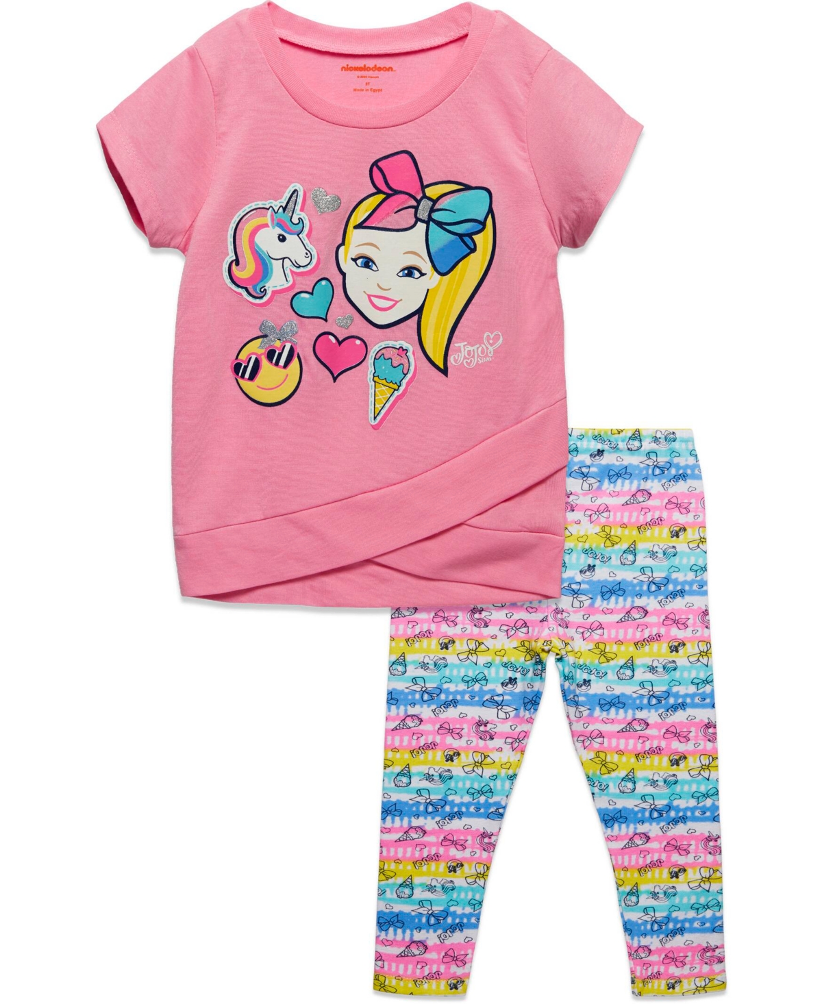 Click here for Jojo Siwa Toddler Girls Crossover T-Shirt and Legg... prices
