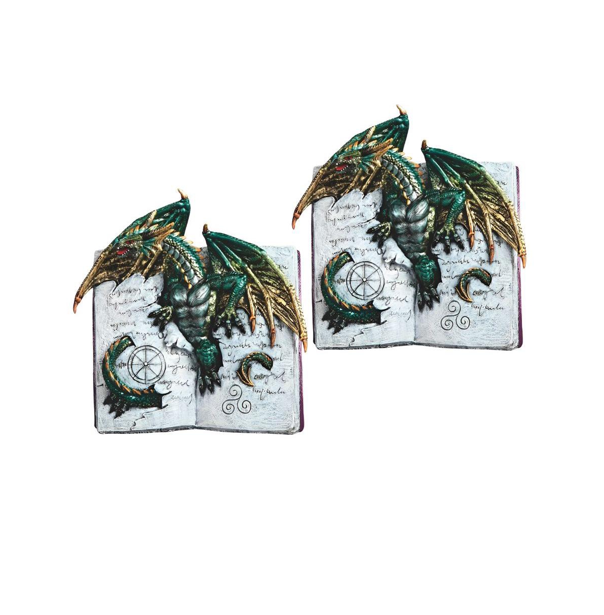 Click here for Fc Design 2-pc Set 8.25H Green Dragon of Open Book... prices