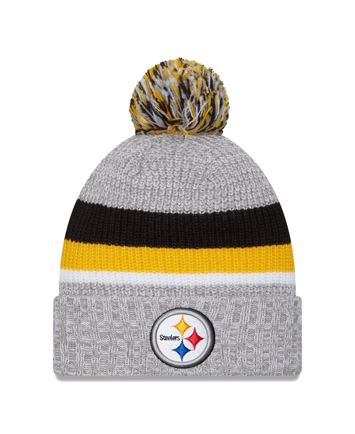 Click here for New Era Mens Heather Gray Pittsburgh Steelers Cuff... prices