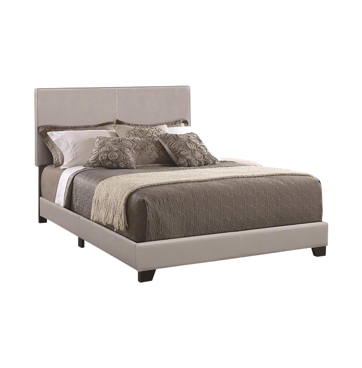 Click here for Leather Upholstered Twin Size Platform Bed with Mo... prices