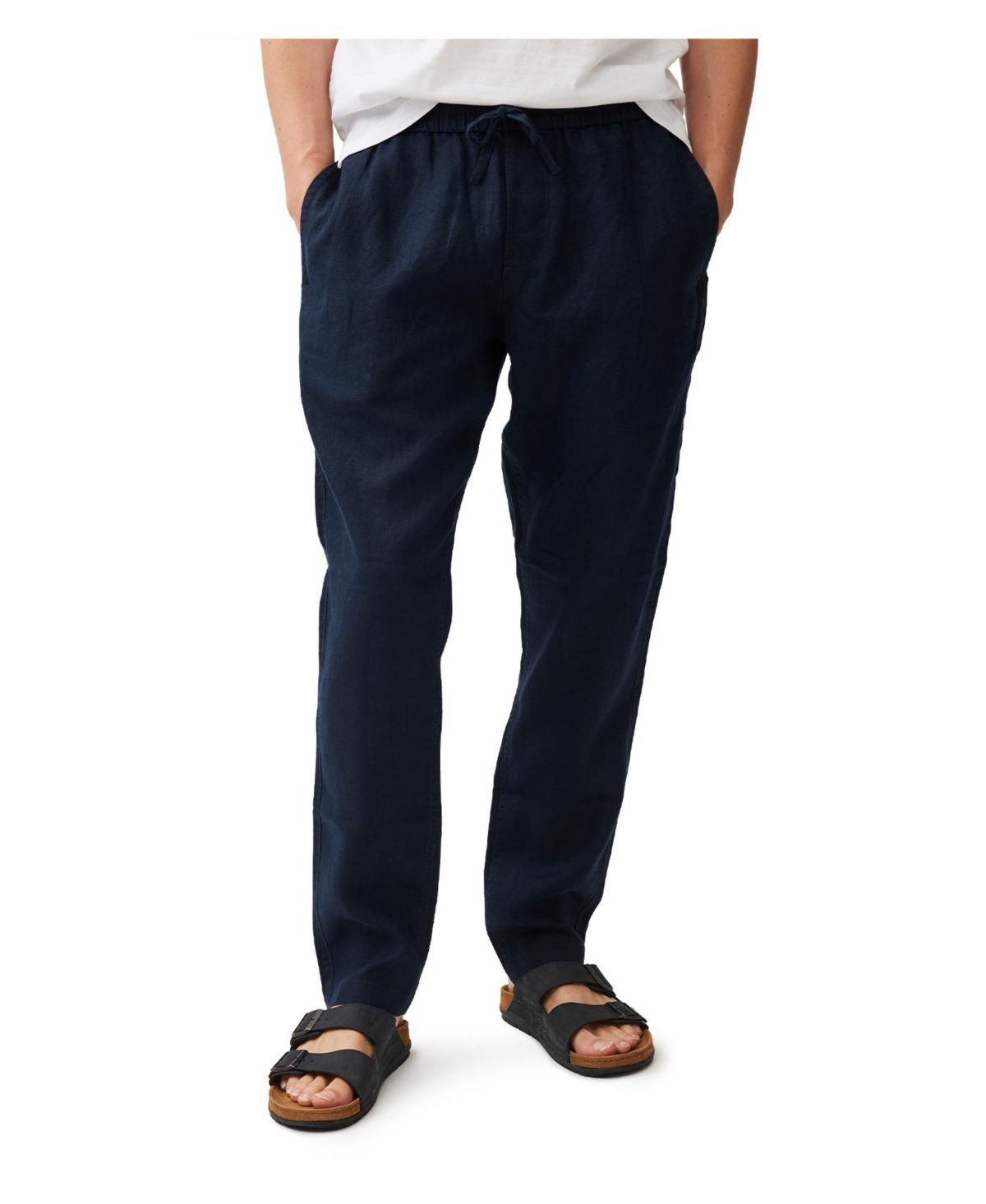 Rodd Gunn Mens Linen Resort Pant - Navy