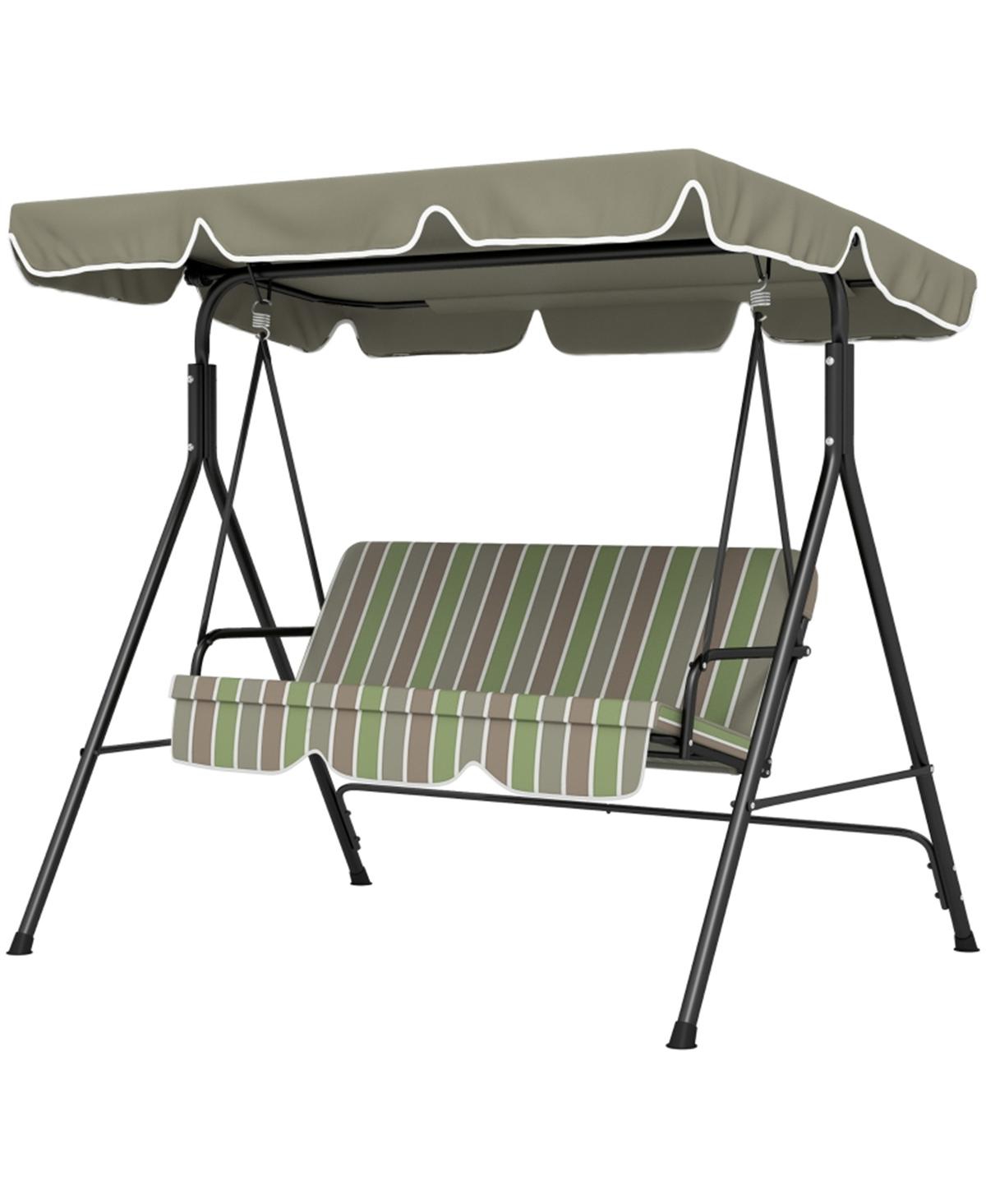 Click here for Slickblue 3-Seat Outdoor Patio Swing Chair with Cu... prices