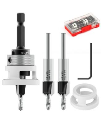 XDOVET Countersink Drill Bits Set Low Friction Depth Limiter with 1/4 ...