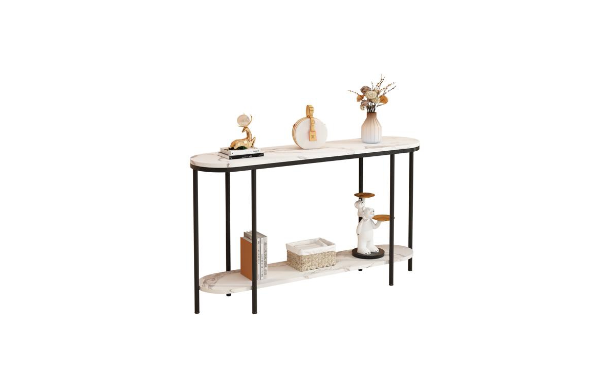 Click here for Slickblue Console Table 2-Tier Narrow Entryway Tab... prices