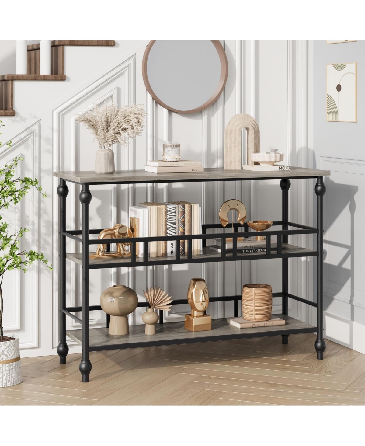 Click here for gaomon Narrow Entryway Table with Storage 43 3-Tie... prices