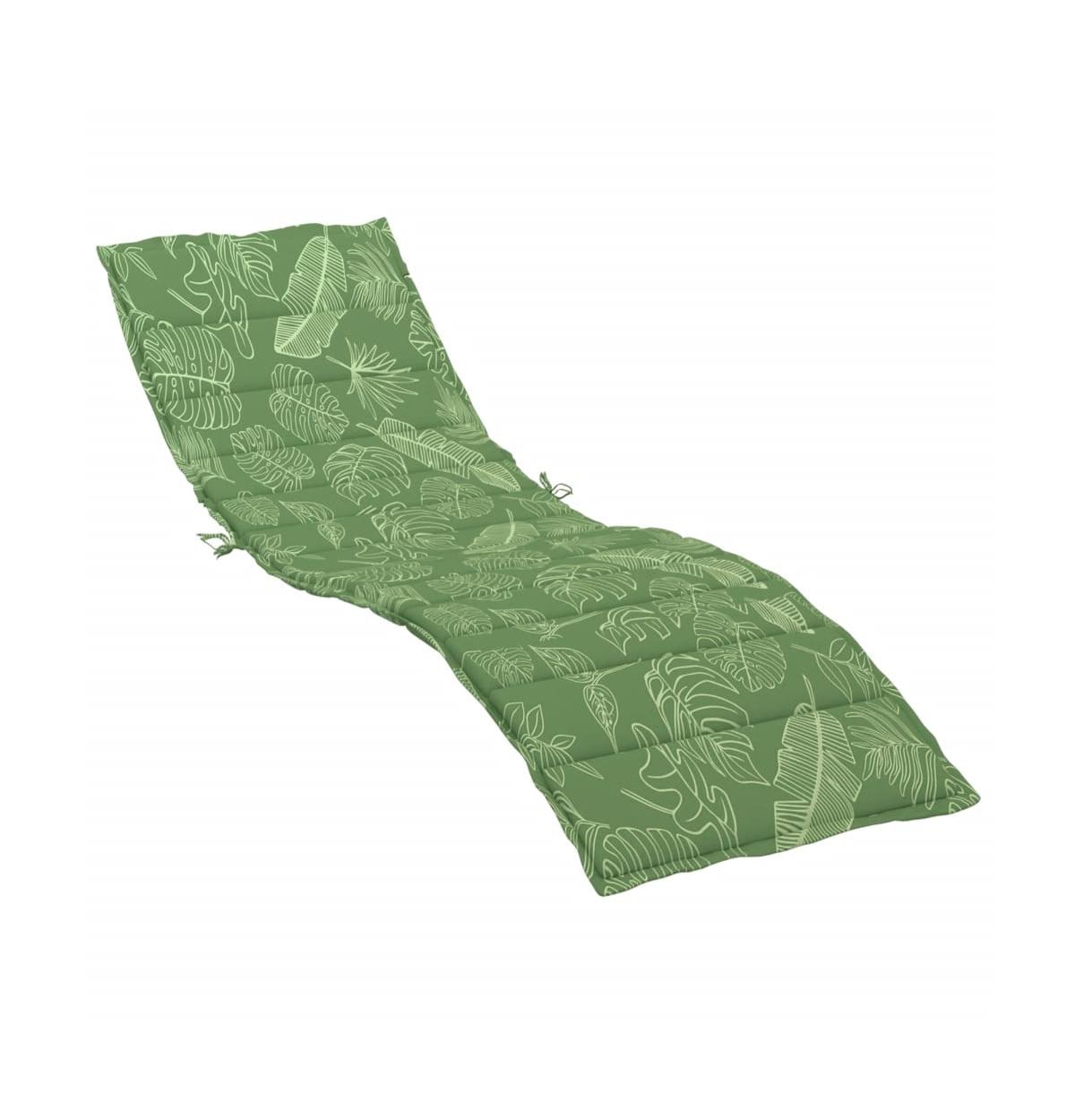 Click here for vidaXL Sun Lounger Cushion Leaf Pattern Oxford Fab... prices