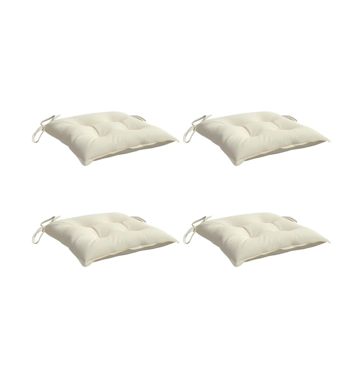 Click here for vidaXL Chair Cushions 4 pcs Cream White 19.7x19.7x... prices