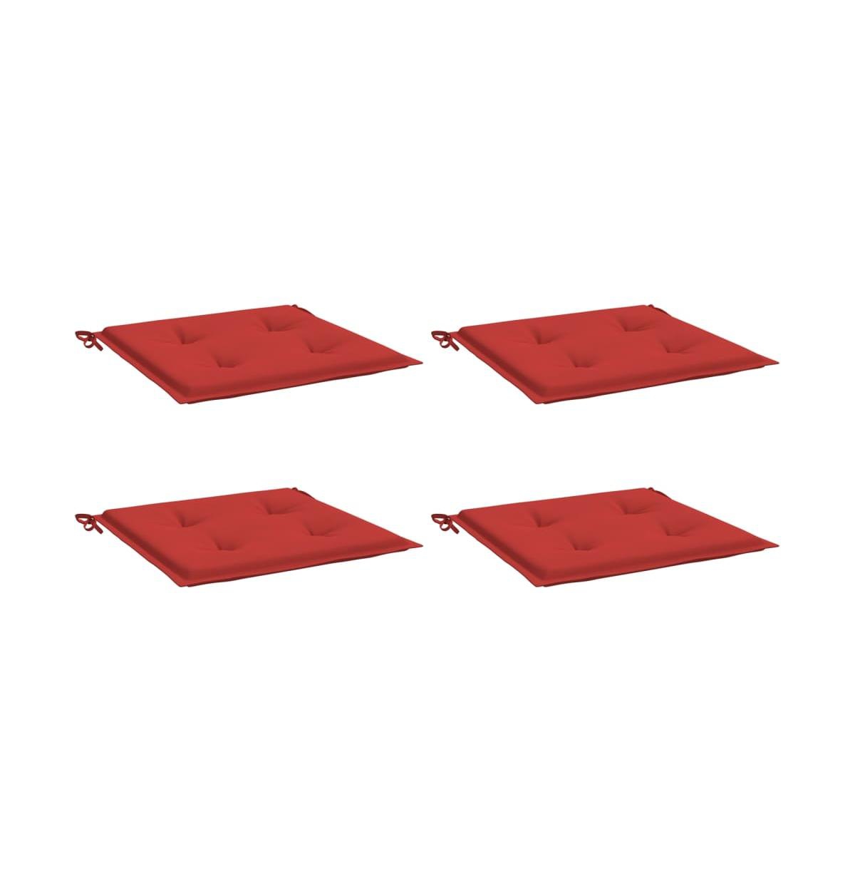 Click here for Garden Chair Cushions 4 pcs Red 19.7x19.7x1.6 Oxfo... prices