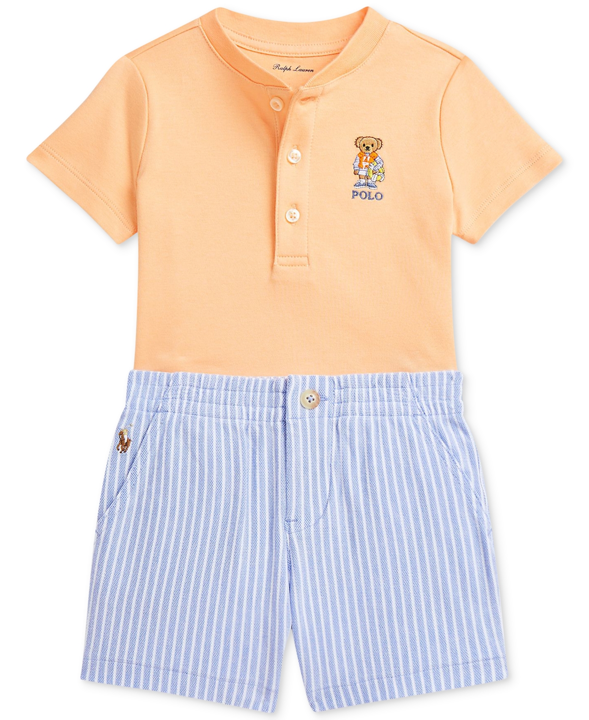 Click here for Polo Ralph Lauren Baby Boys Polo Bear Henley Shirt... prices