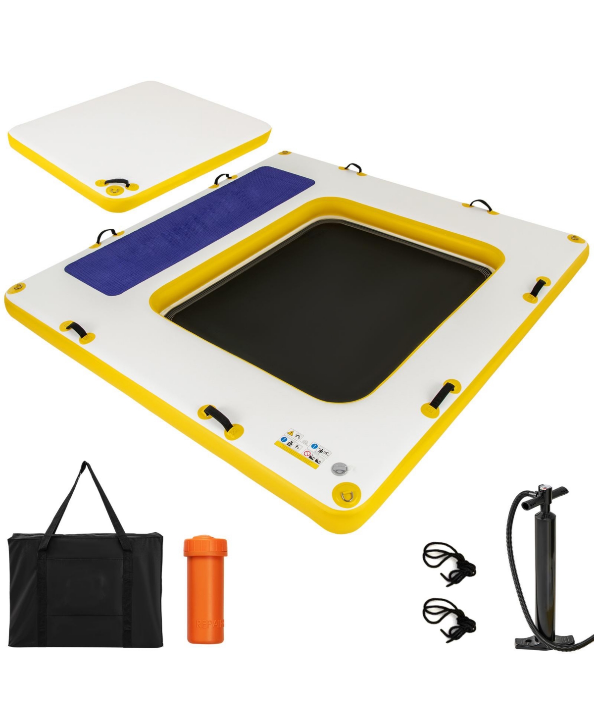 Click here for 8 ft x 8 ft Inflatable Dock Platform with Mesh Swi... prices