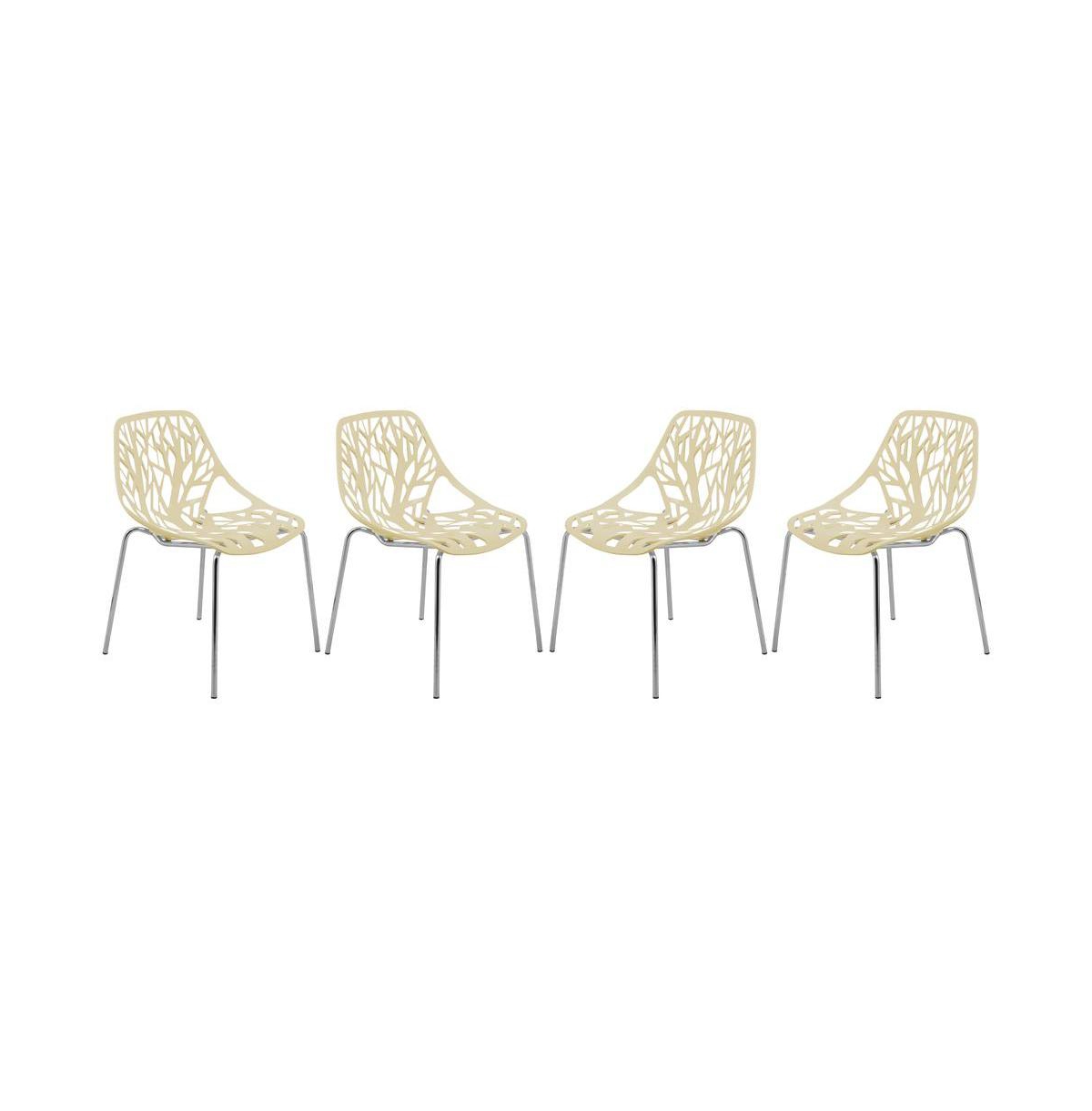 Click here for Modern Asbury Dining Chair w/ Chromed Legs  Set of... prices