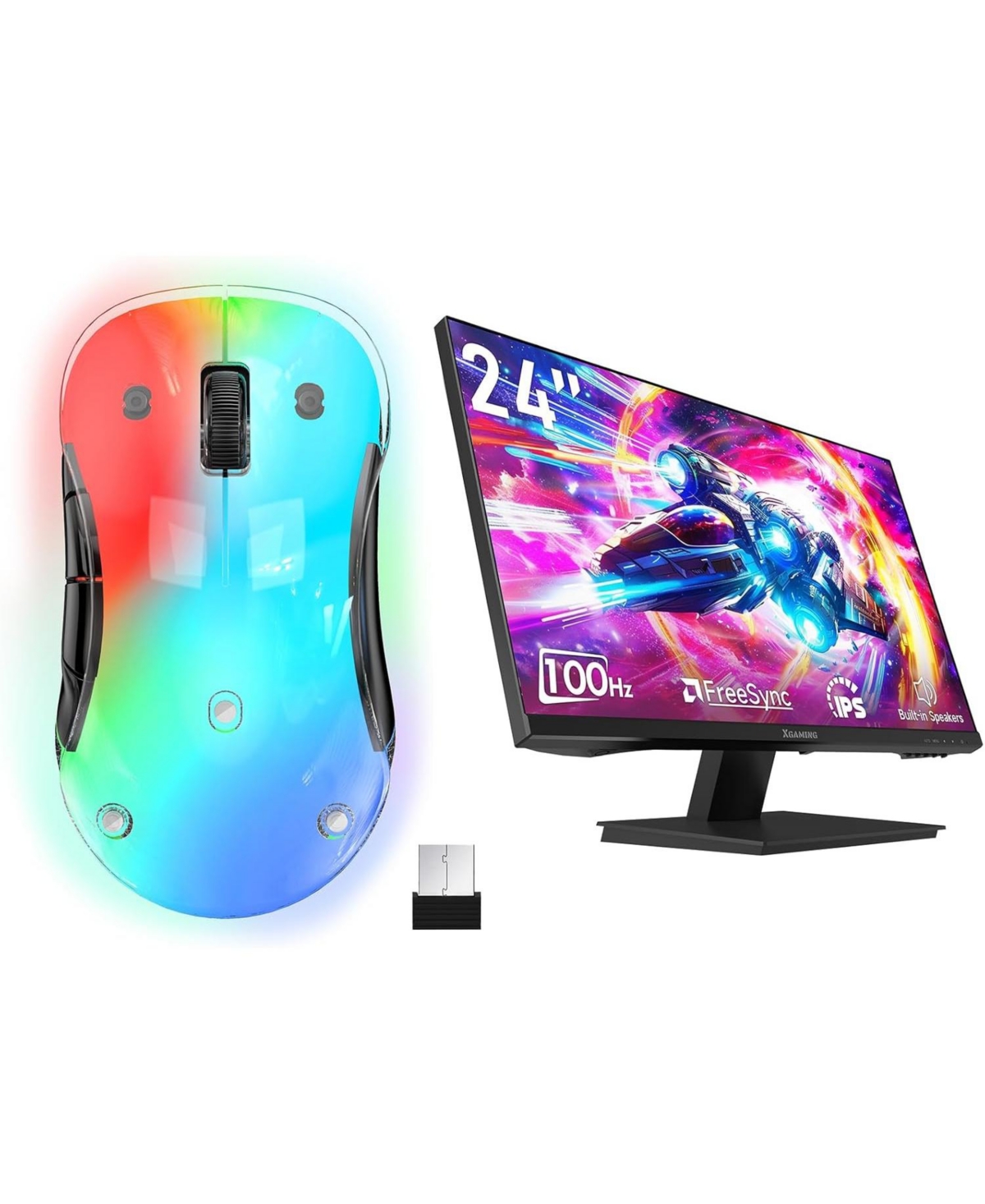 Click here for memzuoix Led Rechargeable Wireless Mouse and 24 In... prices