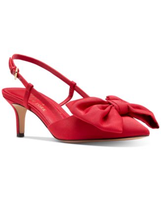 kate spade new york Women's Rue Slingback Bow Pumps - Macy's