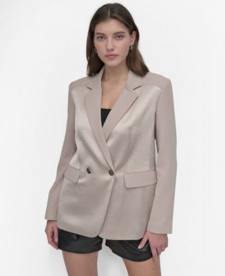 DKNY Women's Long-Sleeve Open-Back Jacket - Macy's