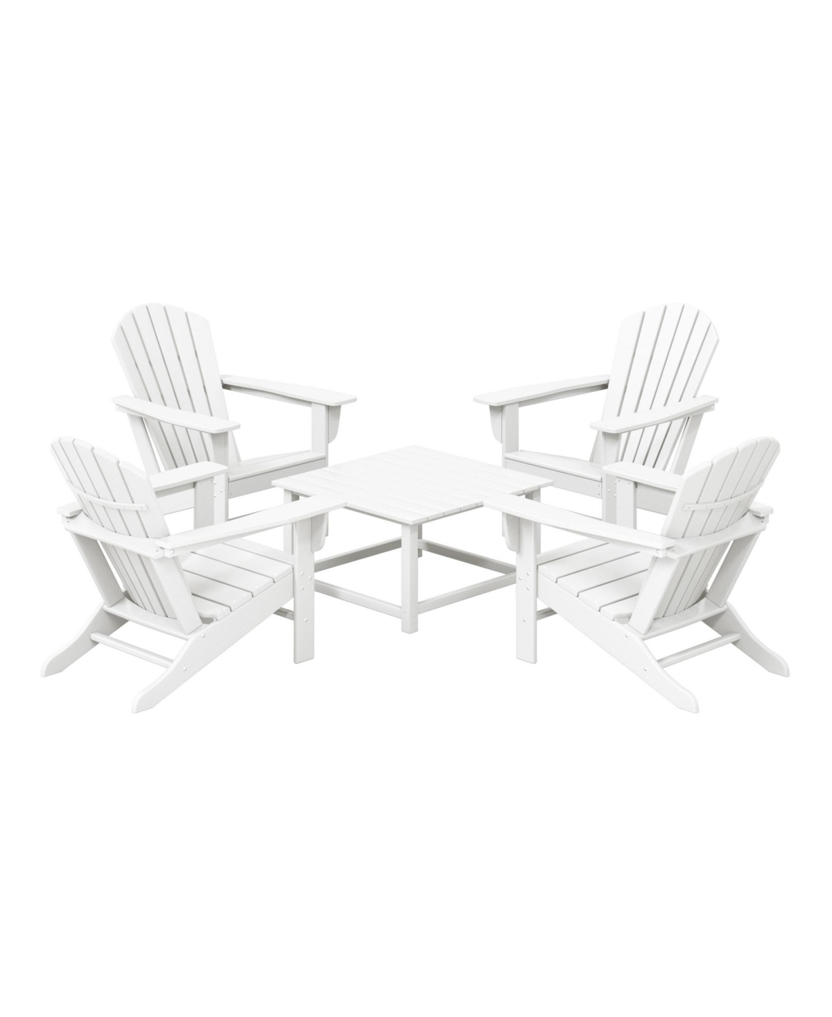 Click here for 5-Piece Outdoor Patio Hdpe Adirondack Chair With S... prices