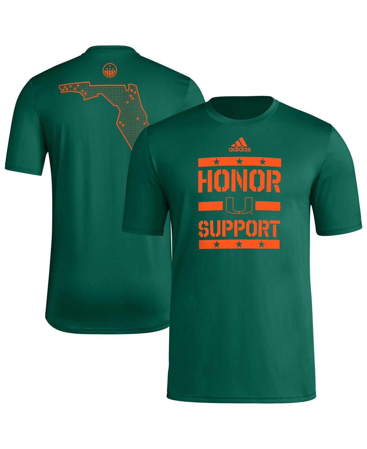 Click here for Adidas Mens Green Miami Hurricanes Honor Support P... prices