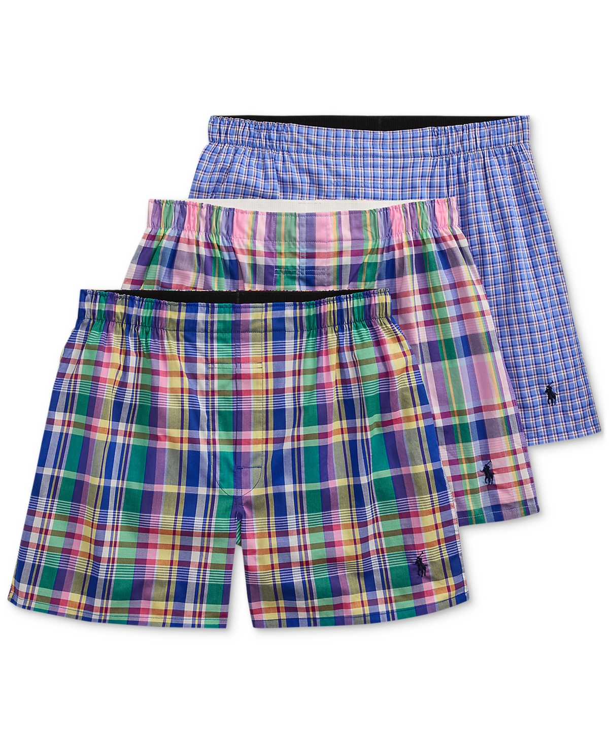 Polo Ralph Lauren Men's 3-pk. Classic Woven Cotton Boxers In Morgan ...