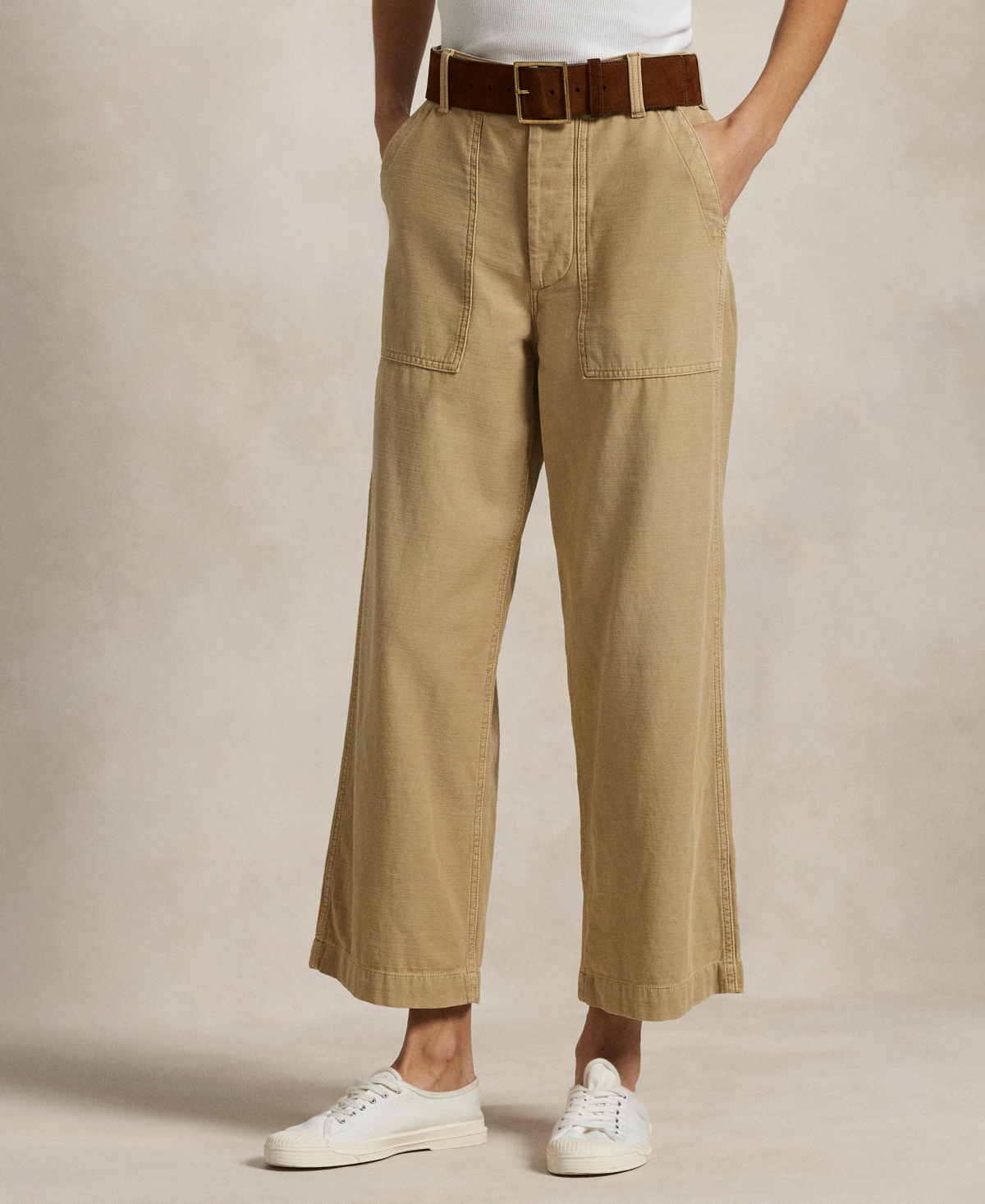 Click here for Polo Ralph Lauren Womens The Ricky Pants - Khaki prices