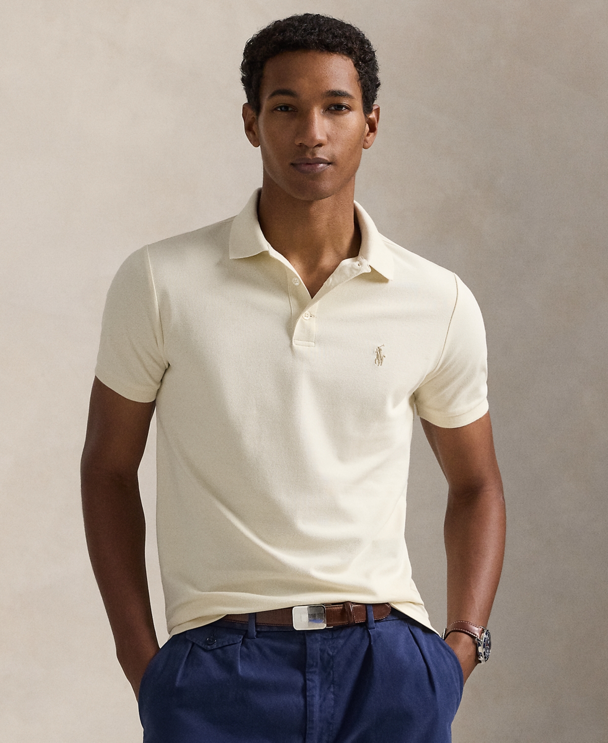Click here for Polo Ralph Lauren Mens Classic-Fit Stretch Mesh Po... prices