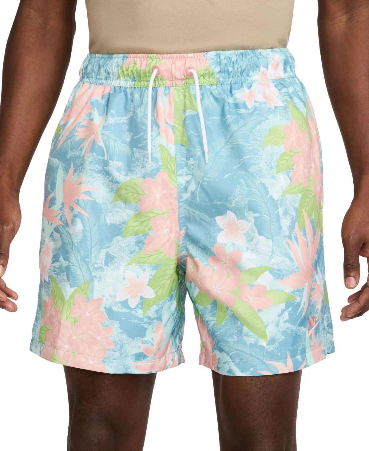 Click here for Nike Club Mens Woven Flow Floral Print Drawstring... prices