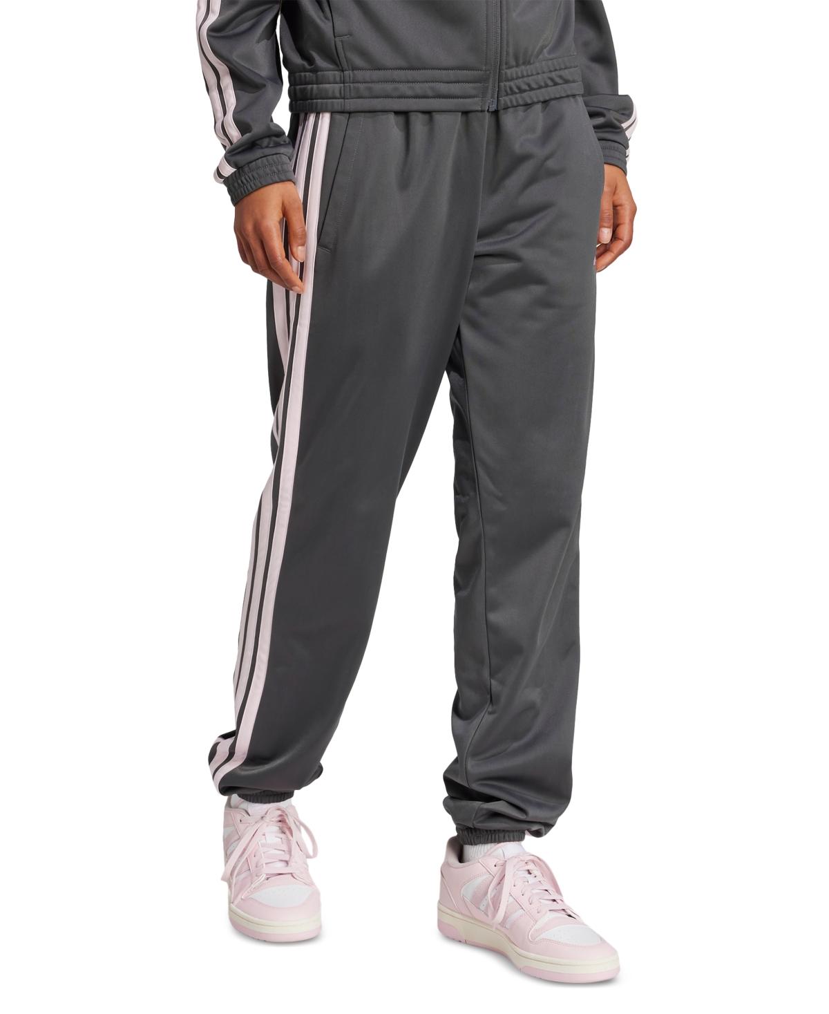 Click here for adidas Womens Tricot 3-Stripes Track Pants - Grey... prices